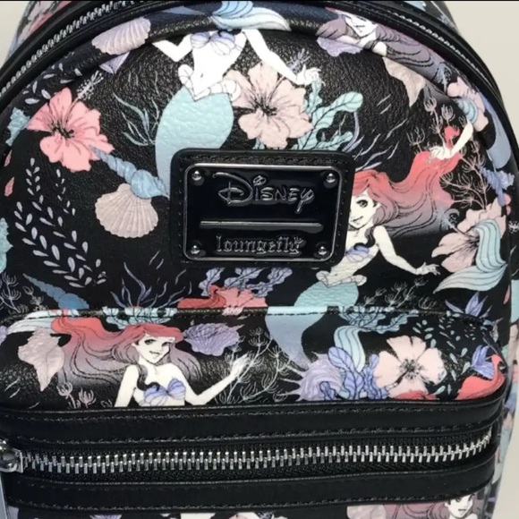 Loungefly | Bags | Loungefly Black Mermaid Mini Backpack | Poshmark